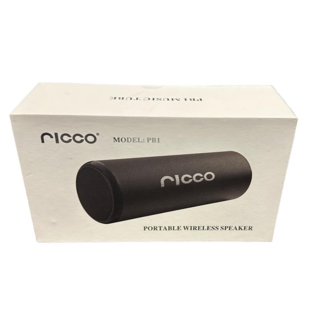 Ricco Portable Wireless Speaker: Model PB1 - Black Or White - Own4Less